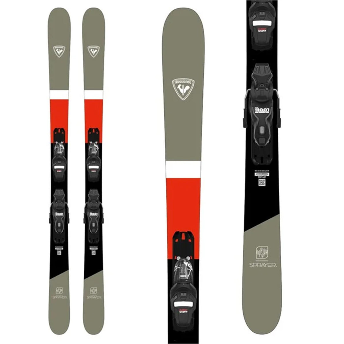 Rossignol Sprayer Skis w/Xpress 10 GW B83 Black Bindings 2025 – Alpine East