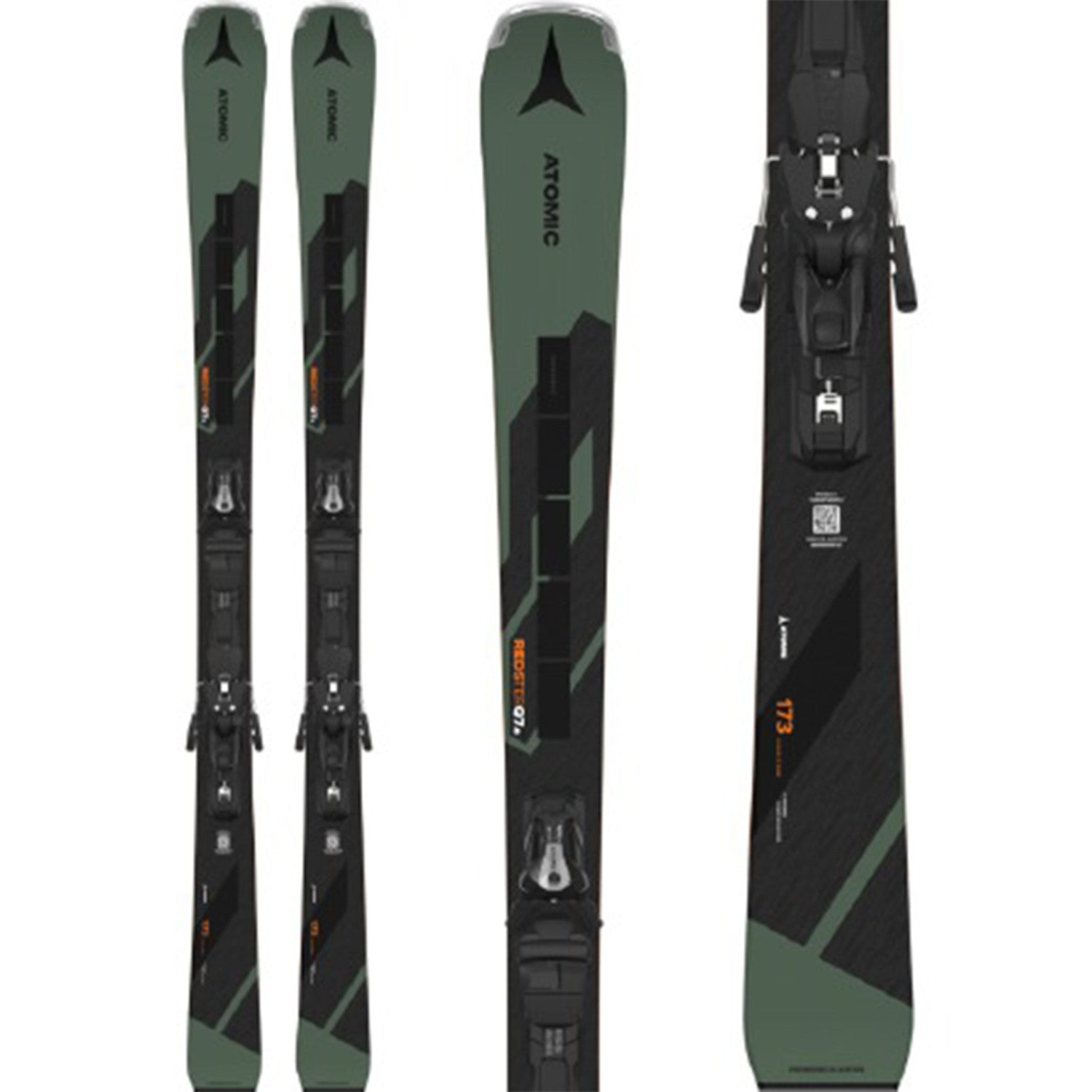 Atomic Redster Q7.8 Revoshock C Skis w/MI 12 GW Black/Smoke Bindings 2 ...