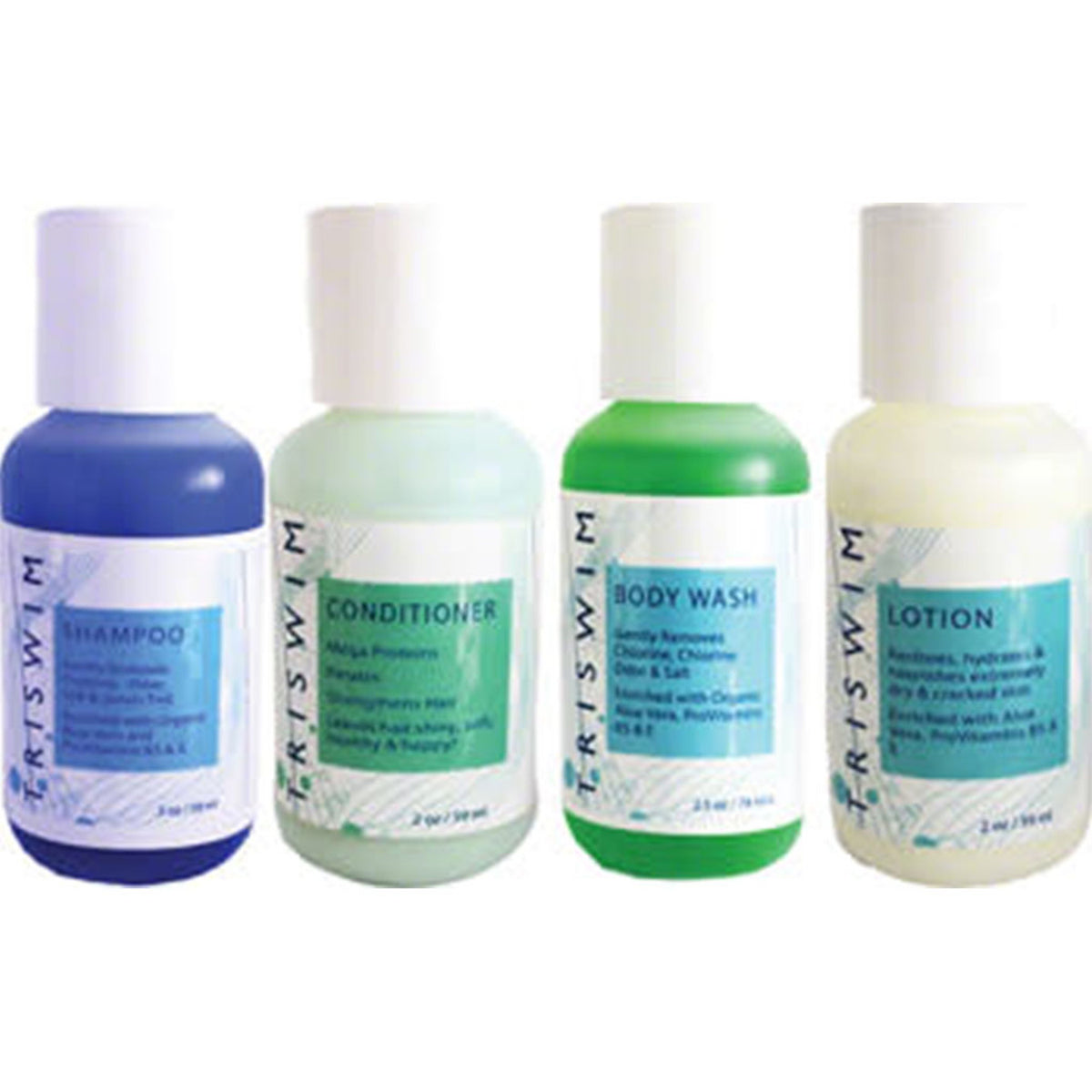 SBR Triswim Chlorine Removal Hair and Skin Care Shot Set: Four 2oz Bot ...